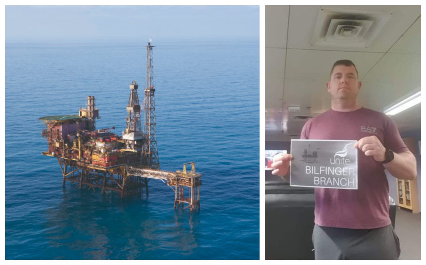 Alex Charlesworth: the one man striking on the Fulmar platform