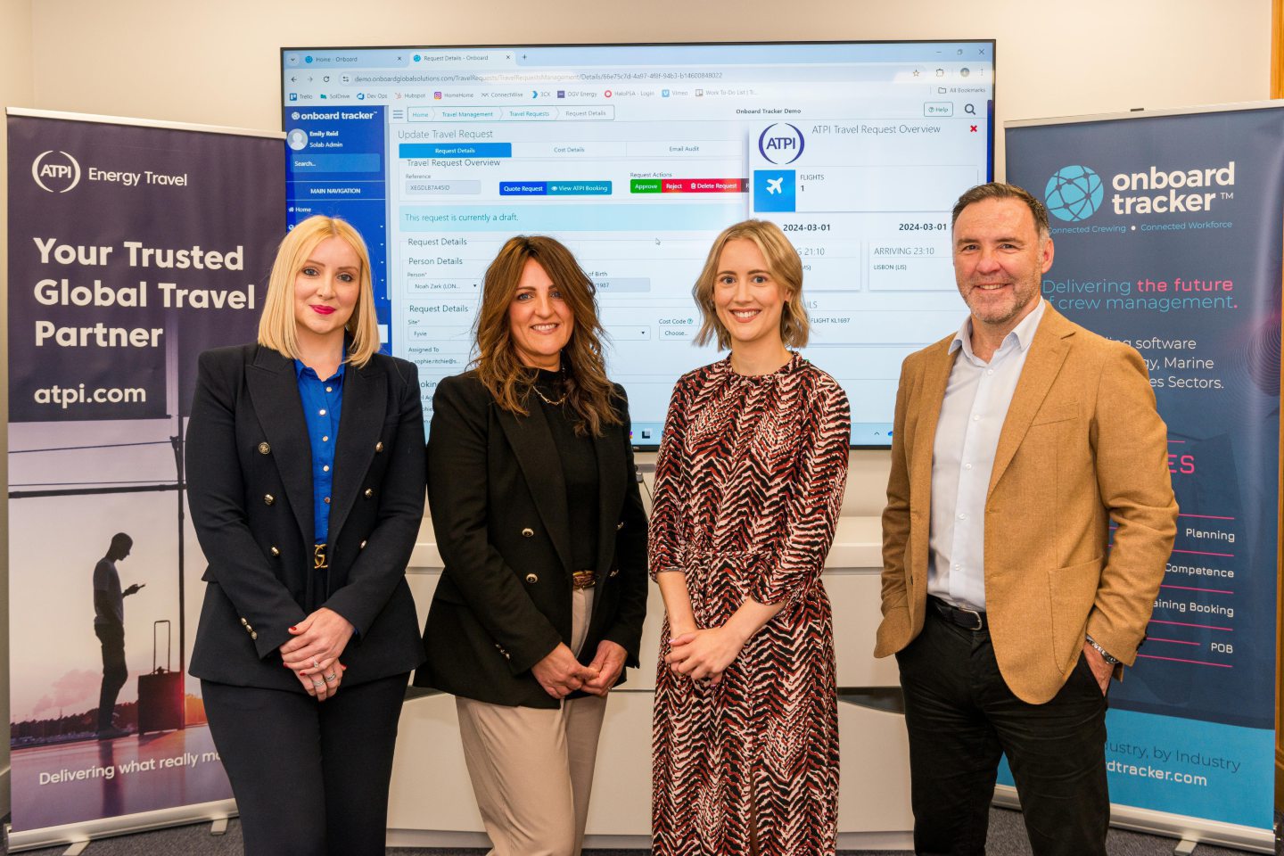 Aberdeen’s Onboard Tracker, ATPI expand offshore travel hub