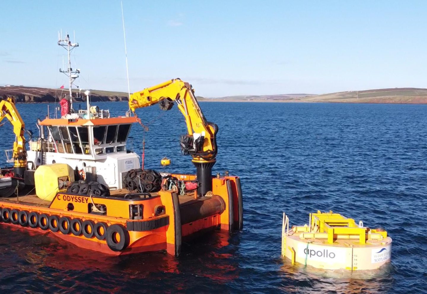 Apollo tests renewable energy cable connection system in Orkney