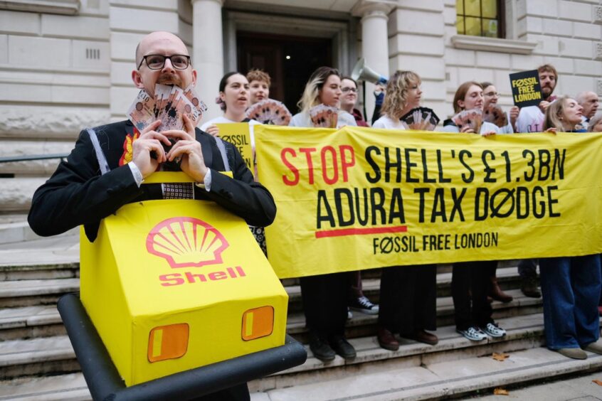 Climate protestors target Shell and Equinor's Adura 'tax dodge'