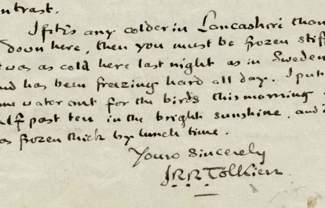 JRR Tolkien Letter To Young 'The Hobbit' Fan Goes On Auction - The ...